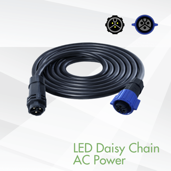 LED IP67 Daisy Chain Power 120-277V Cord 6ft/1.8M(Pack of 5)